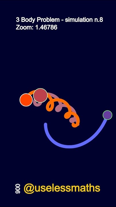 3 Body problem simulation n.8 - YouTube