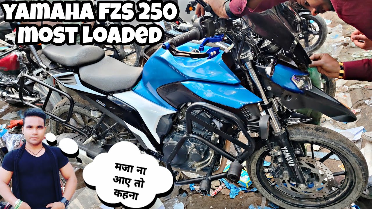 Yamaha fzs 250 fully modified 😲fzs 250 crash guard | BMW graphics ...