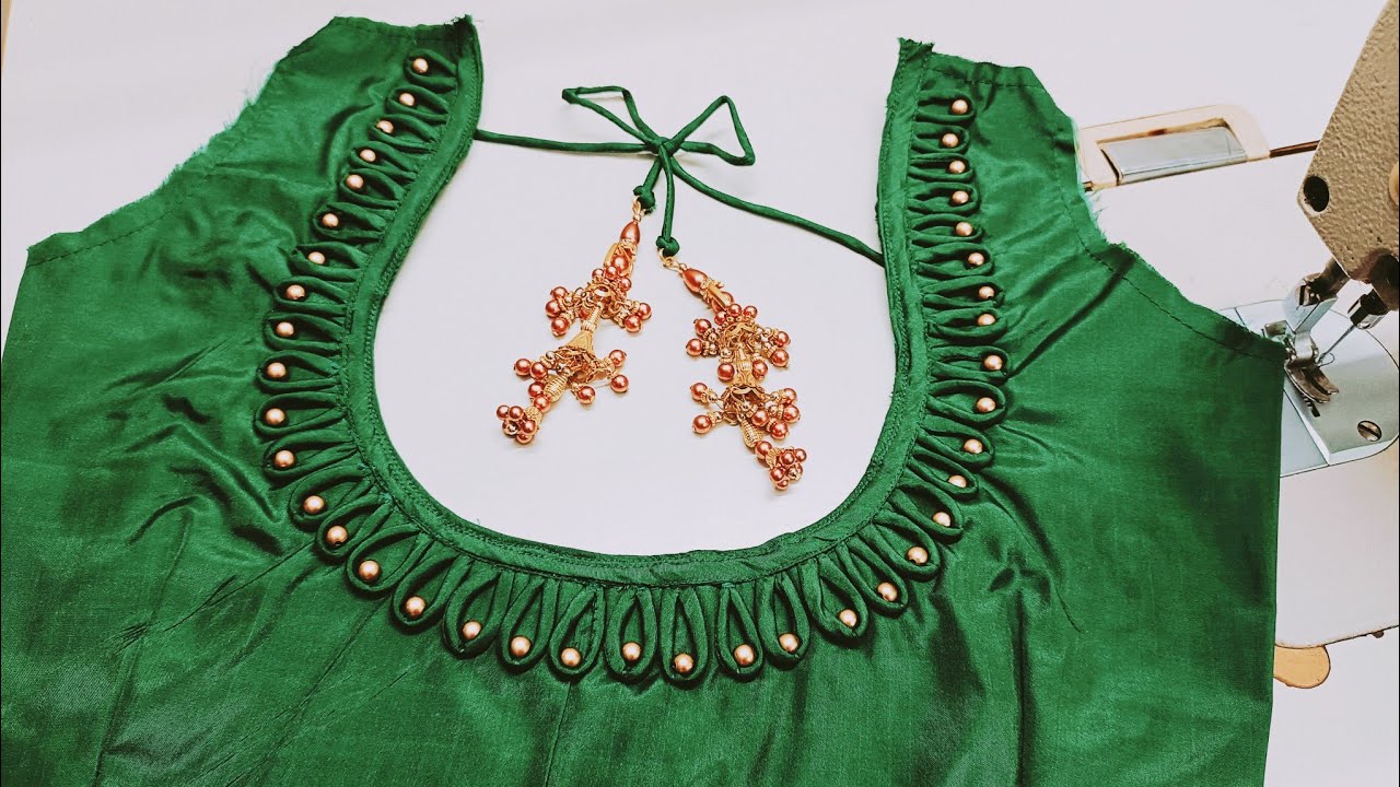 Easy Designer blouse Making | Back neck Designs | Deepa Designs | - YouTube