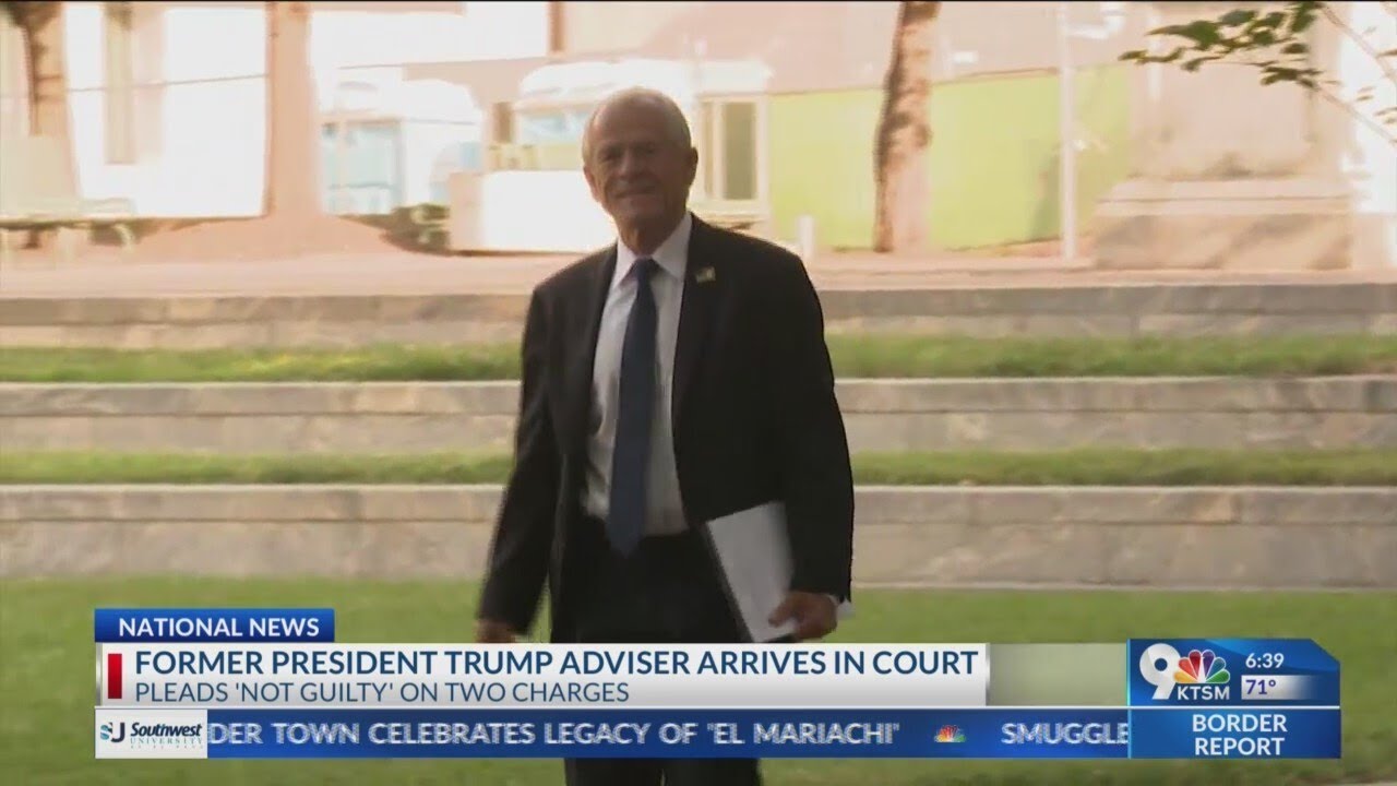 Former President Trump advisor arrives in court, pleads not guilty ...