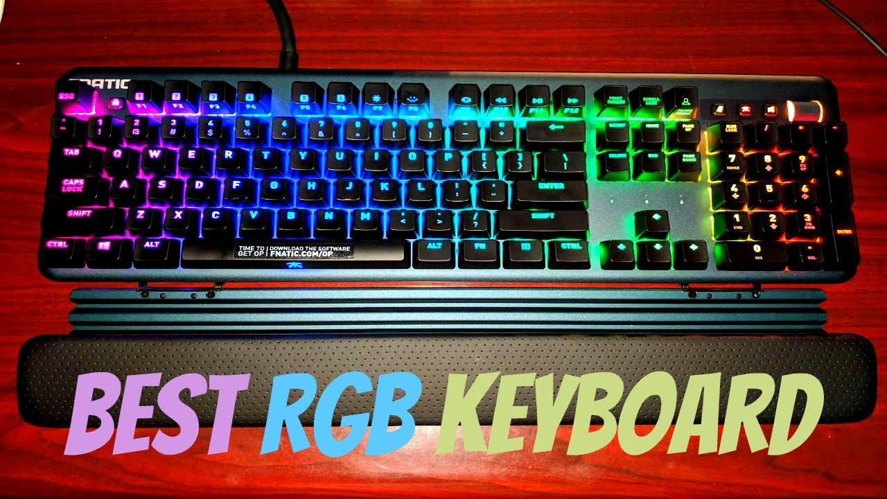 FNATIC Streak Keyboard with RGB colors - YouTube