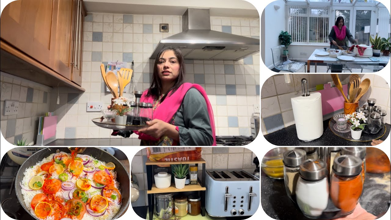 How Easily I Organised Messy Kitchen Countertop?🧑‍🍳⏲️|| Family Get ...