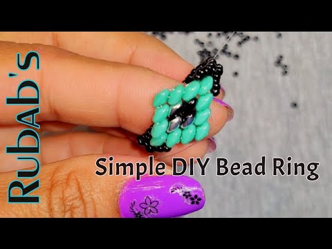 Simple DIY Bead Ring | How to make Bead ring | Rubab's - YouTube