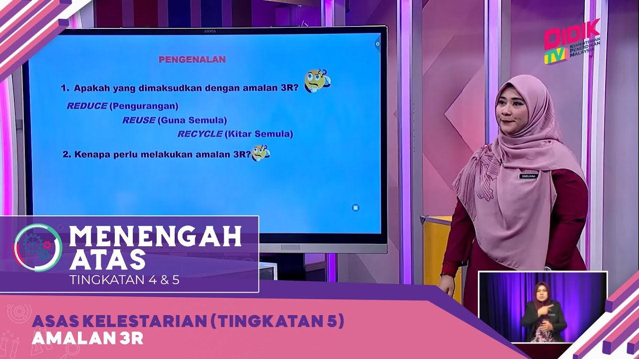 Menengah Atas (2022) | Asas Kelestarian (Tingkatan 5): Amalan 3R - YouTube