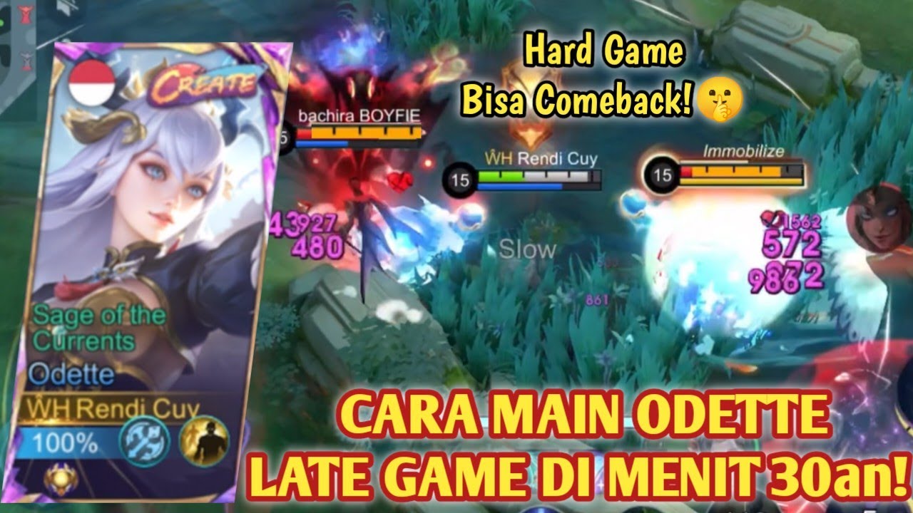 ODETTE ULTI + WINTER OP BANGET! MODE HARD GAME BISA GENDONG TIM! BUILD ...
