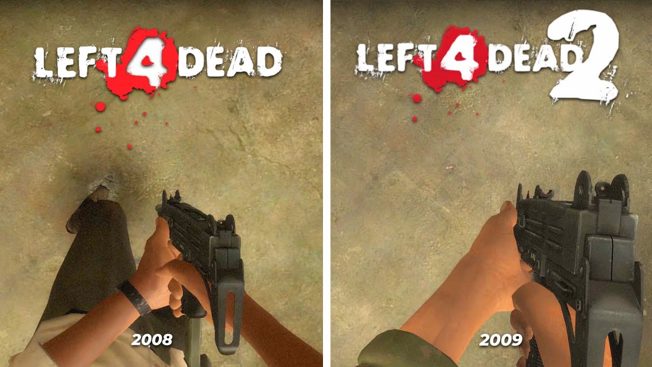 Left 4 Dead 1 vs Left 4 Dead 2 - Details and Physics Comparison - YouTube