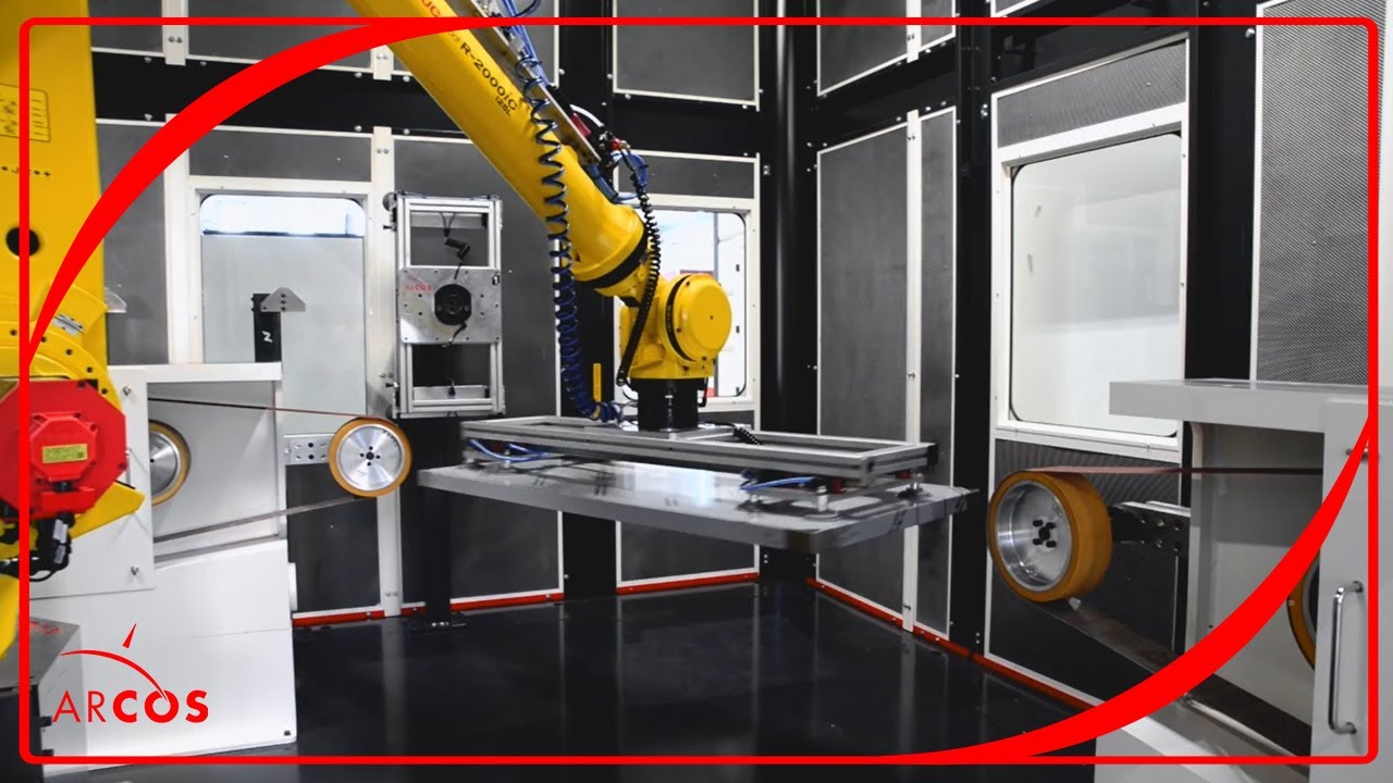 Welds deburring from stainless steel components | Arcos - YouTube