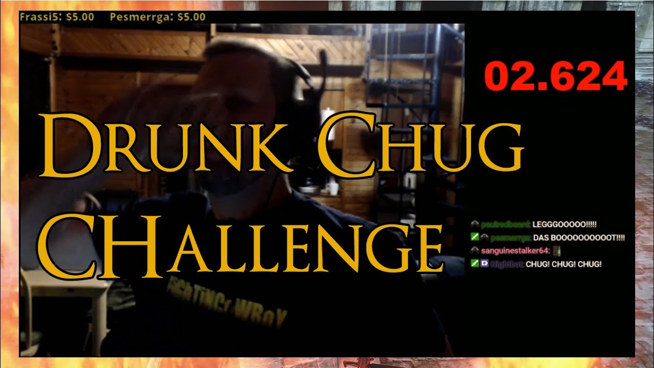 Drunk Beer Chug Challenge - YouTube