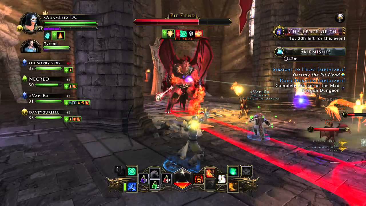 Neverwinter: Bossing #6 - Pit Fiend (Devoted Cleric) - YouTube