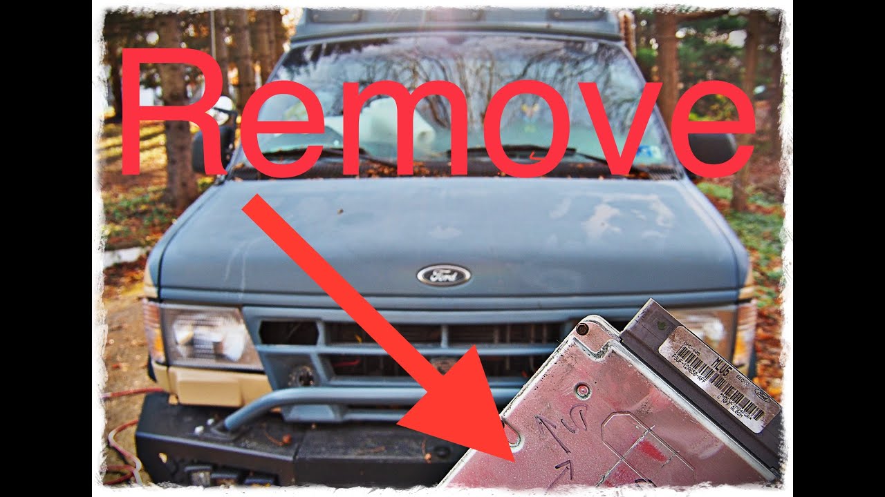 Ford Econoline E-series PCM removal - YouTube