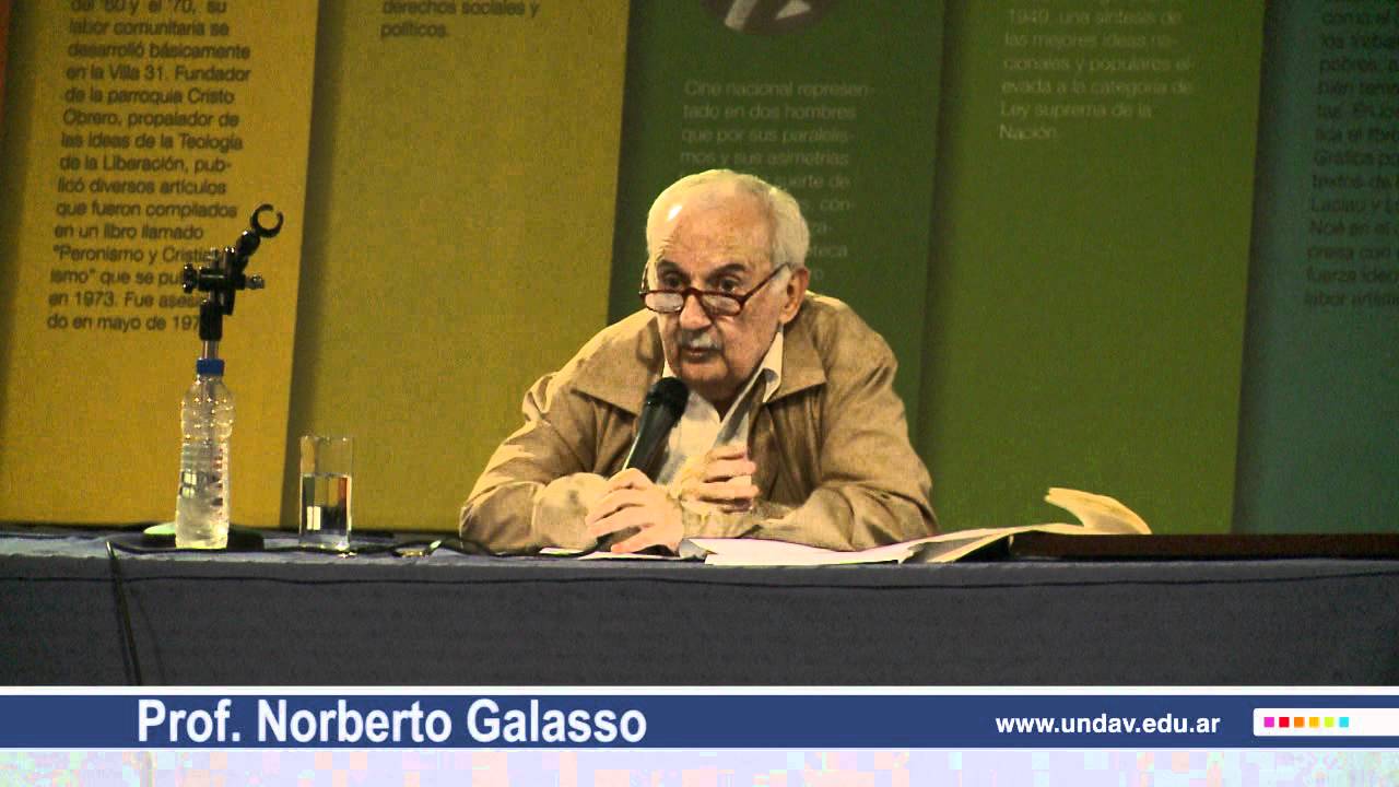 Norberto Galasso y parte de su disertación sobre Discépolo - YouTube