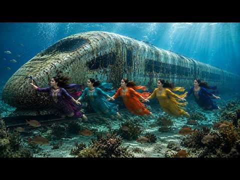 5 Brave Village Girls Found an Old Gaint Bullet Train Inside a Lake and Restored It!😱🚂#VillageGirls