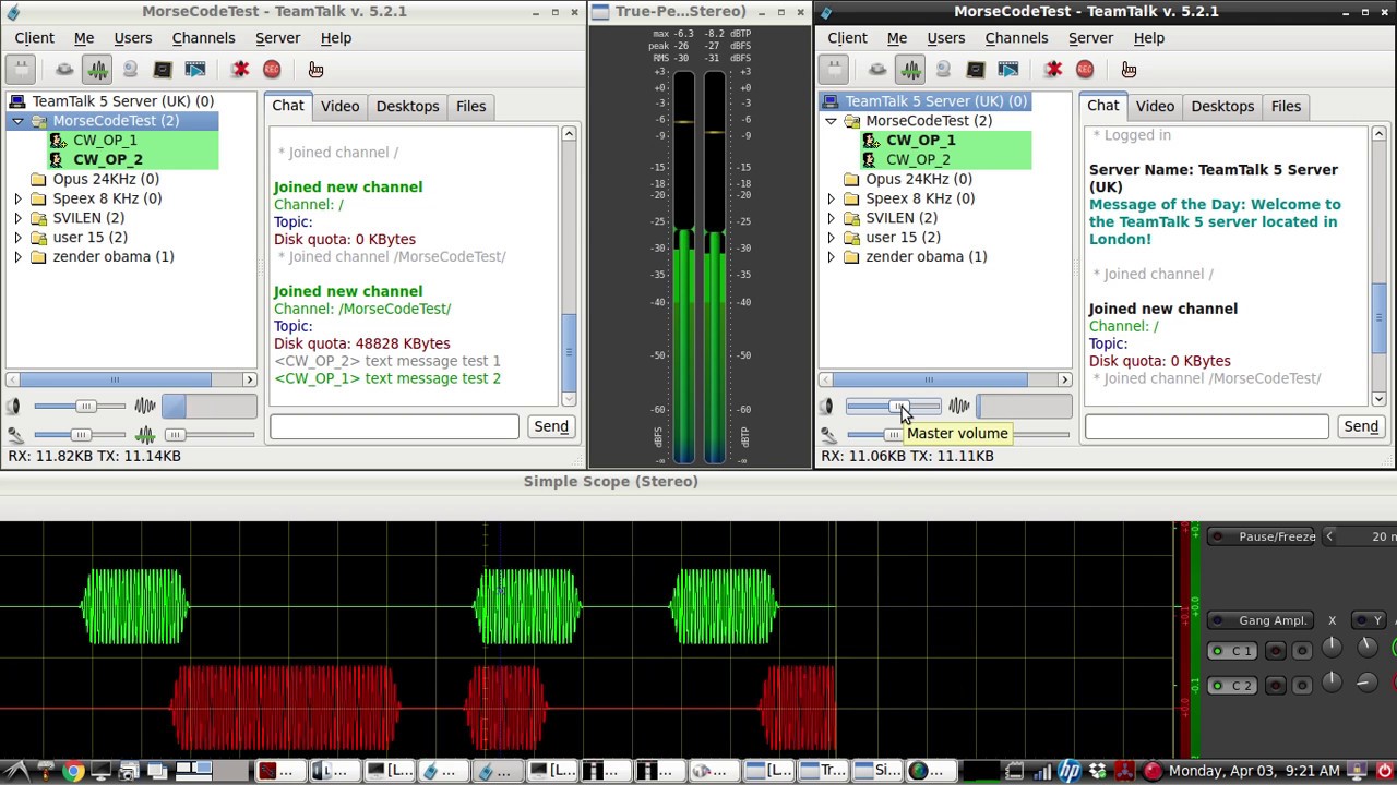 Full Duplex, High Quality Audio Morse Code QSO over the internet with ...