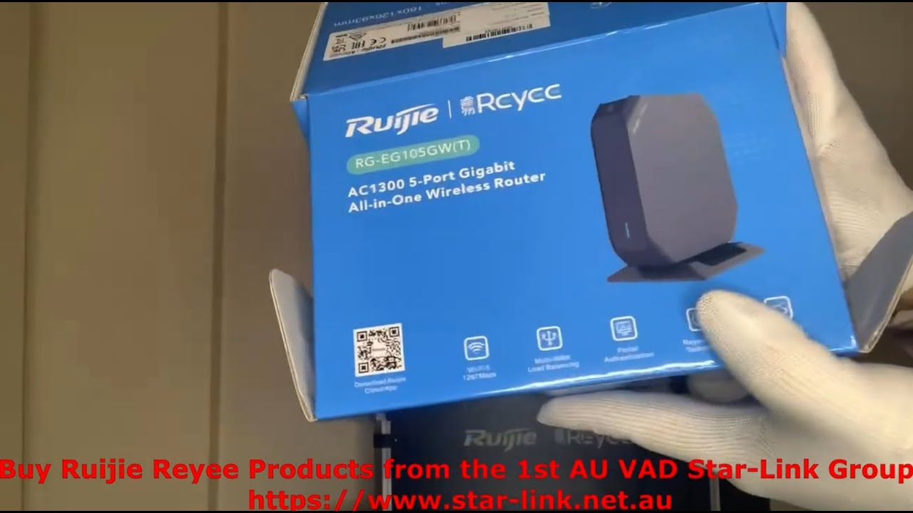 Ruijie Reyee RG-EG105GW(T) Wireless Router Unboxing - YouTube