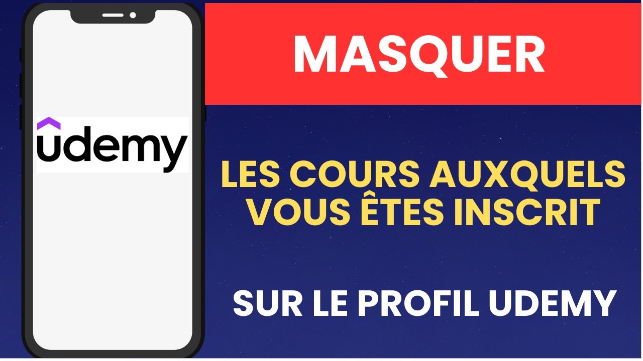 Comment masquer les cours auxquels vous êtes inscrit sur le profil ...