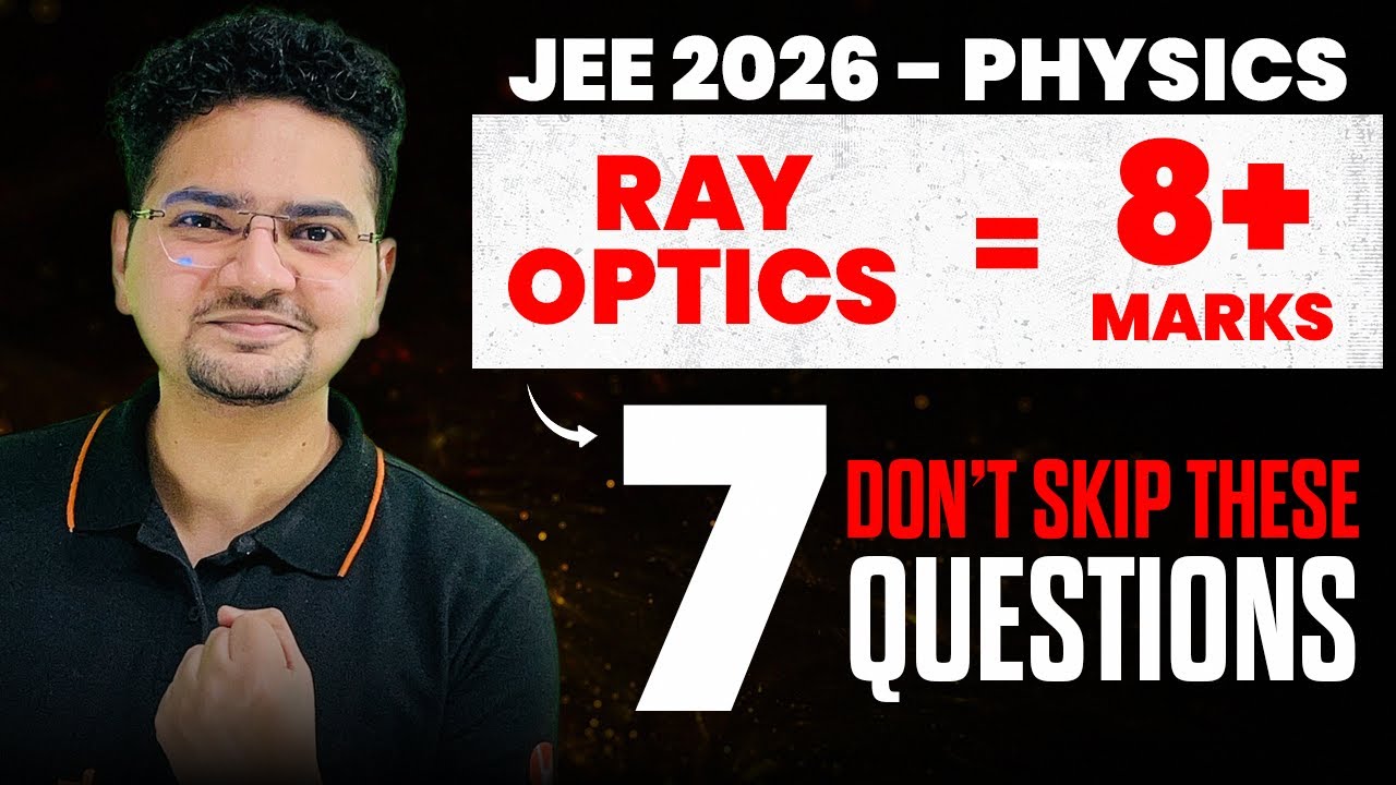 7 Sure Shot Questions to MASTER Ray Optics for JEE Main 2026 | Abdul ...