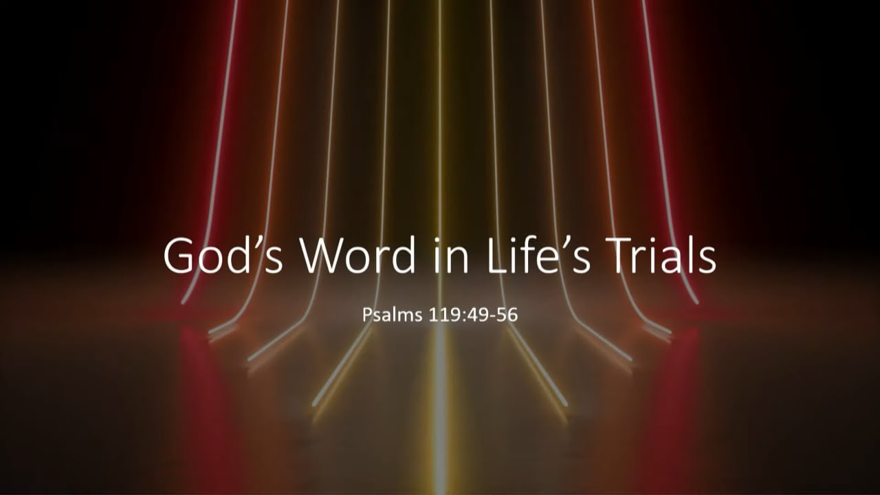 God’s Word in Trials and Suffering | Mr David Lang | 23-0415 - YouTube