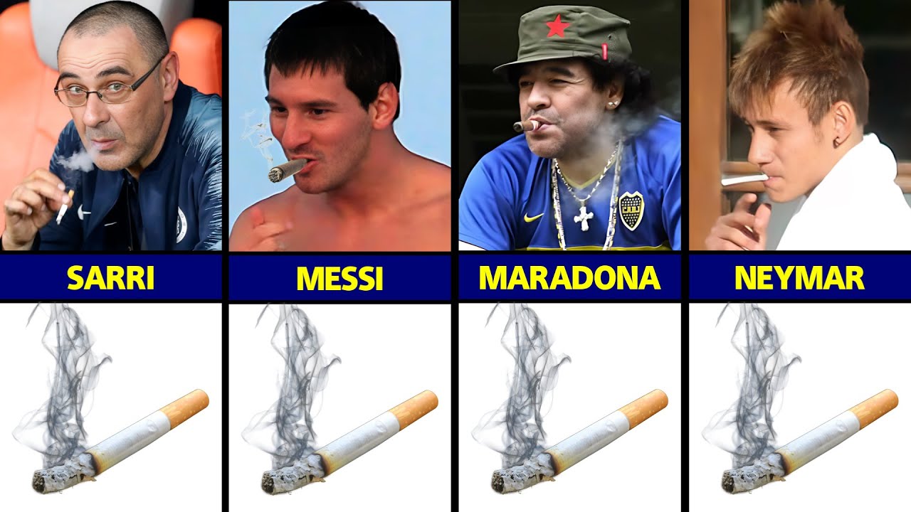 Famous Footballers Who Smoke Cigarettes. - YouTube