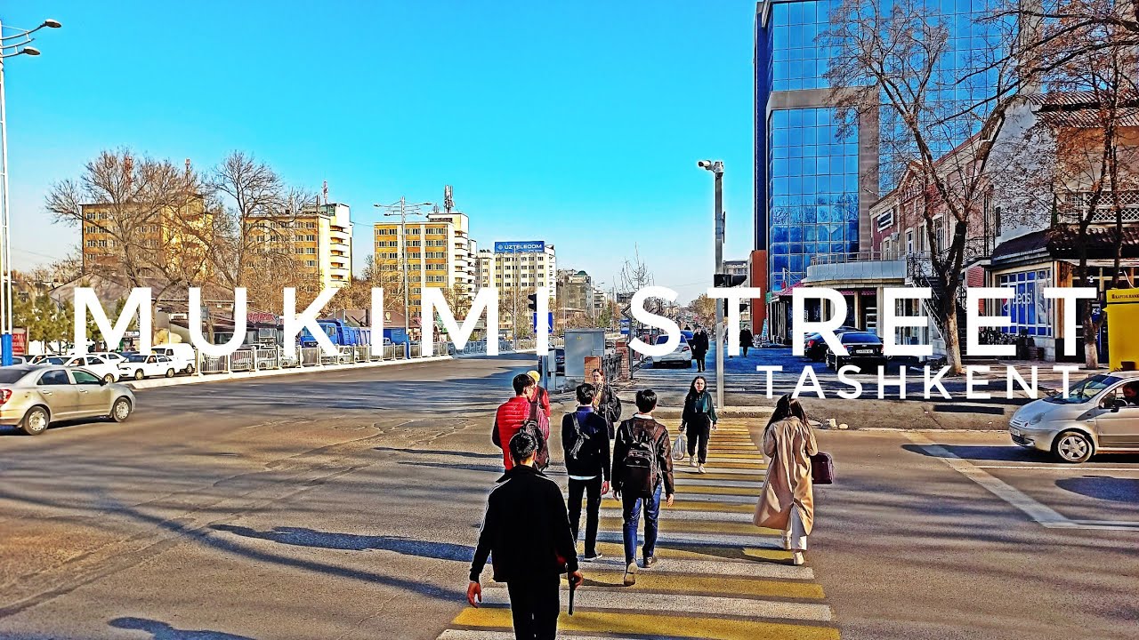 Walking Tour Mukimi Street Tashkent City Uzbekistan Walking Around Part ...