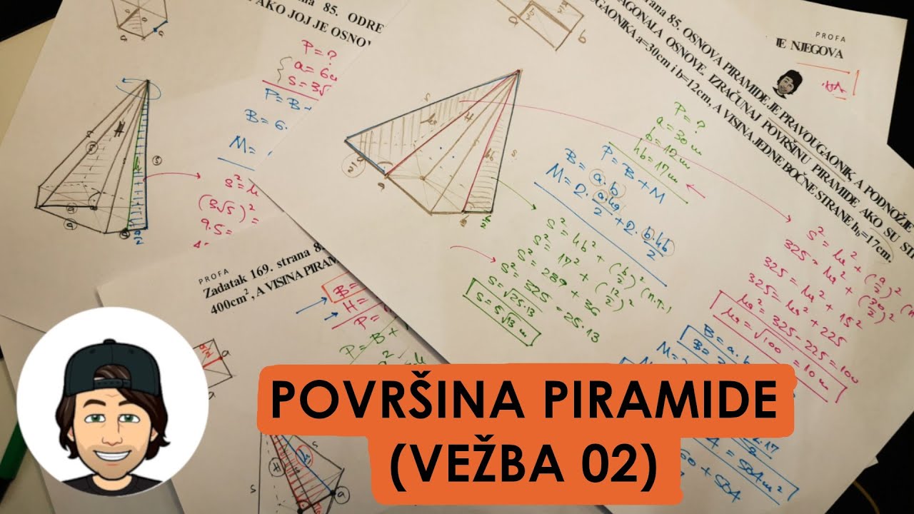 POVRŠINA PIRAMIDE (VEŽBA 02) - YouTube