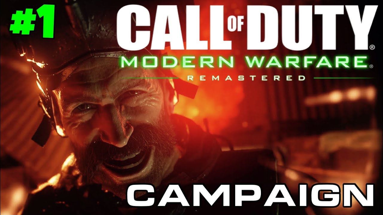 Call of Duty 4: Modern Warfare Campaign Remastered play through|Part 1 ...