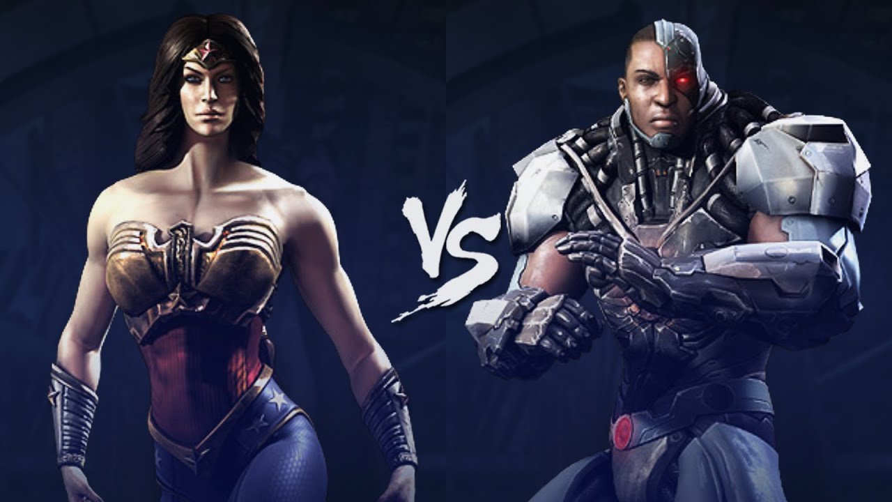 Injustice - Wonder Woman vs Cyborg - YouTube