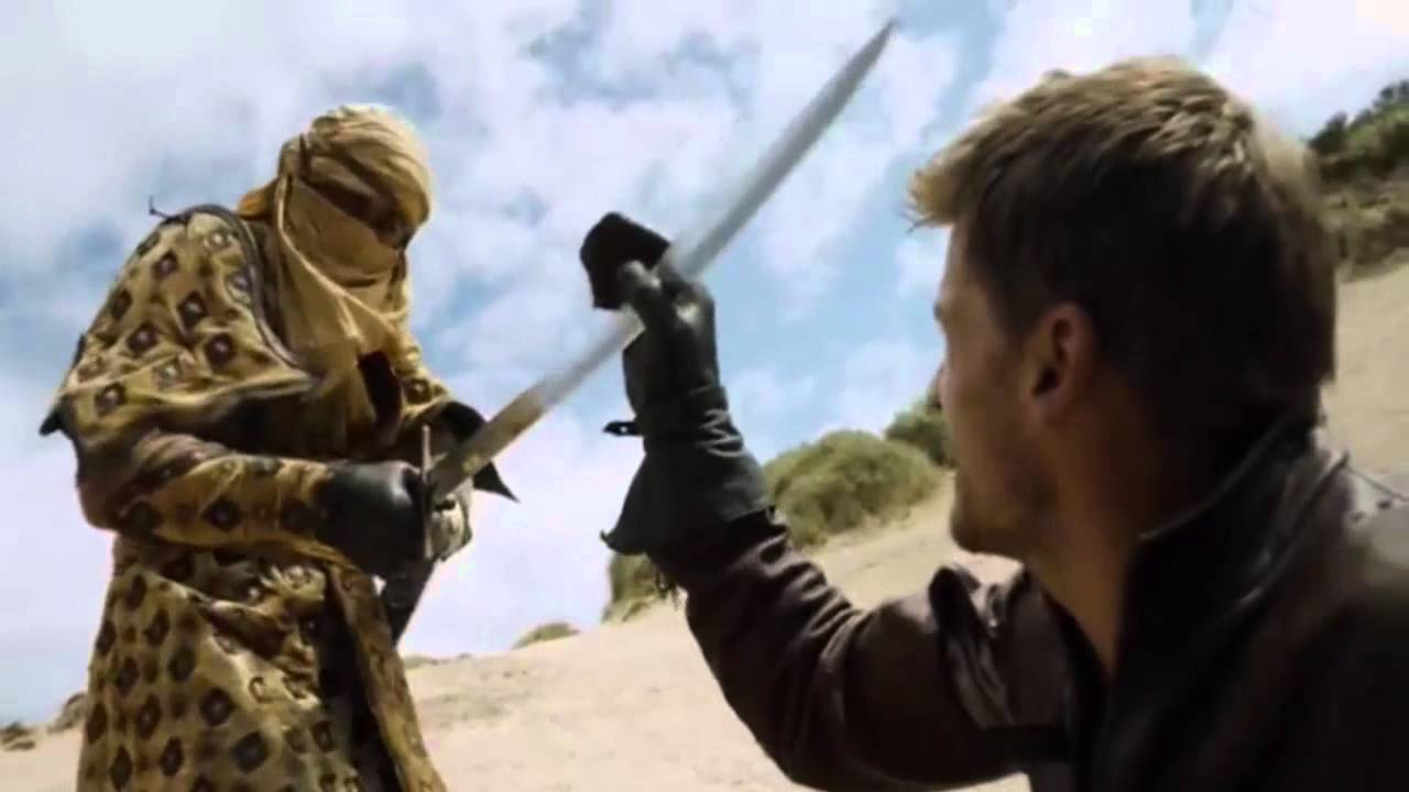 Game of Thrones 5x04 - Bronn and Jaime fight scene - YouTube