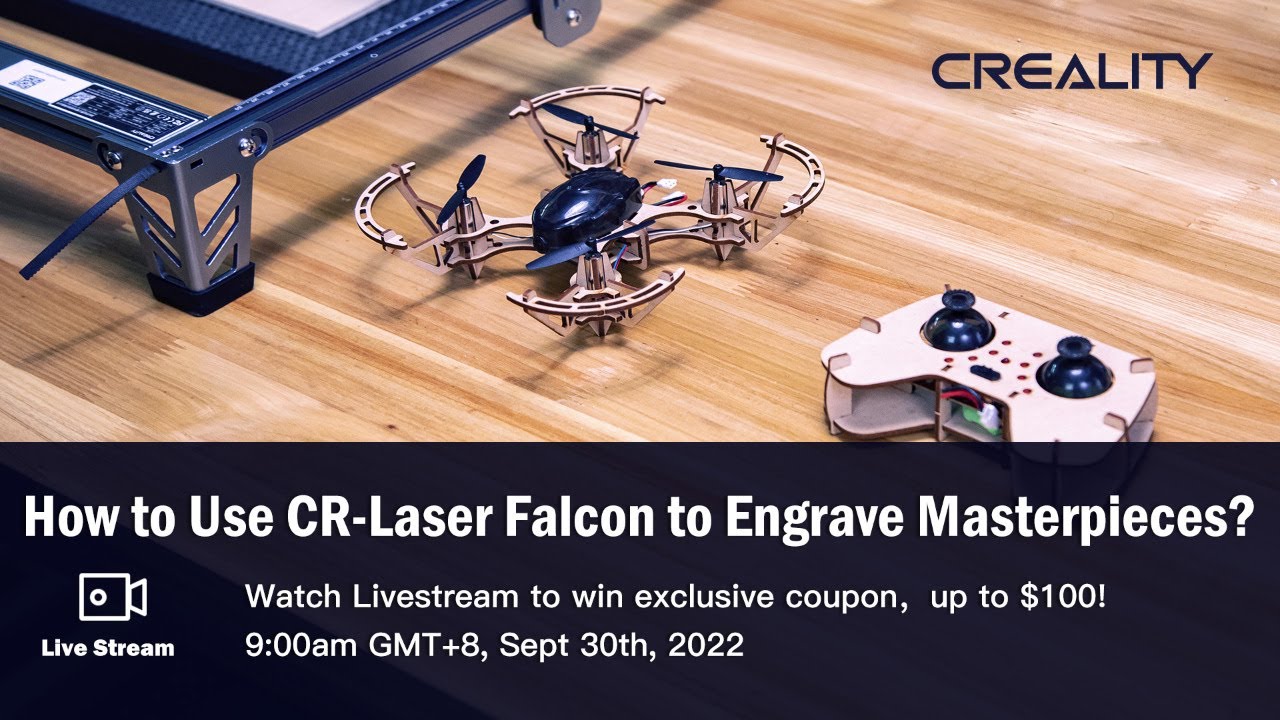 How to Use CR-Laser Falcon to Engrave Masterpieces? - YouTube