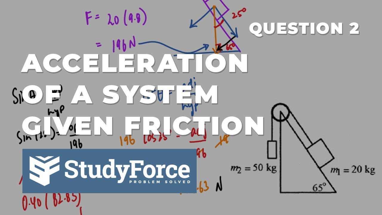 Calculating The Acceleration Given Friction Example 2 YouTube calculating-the-acceleration-given-friction-example-2-youtube