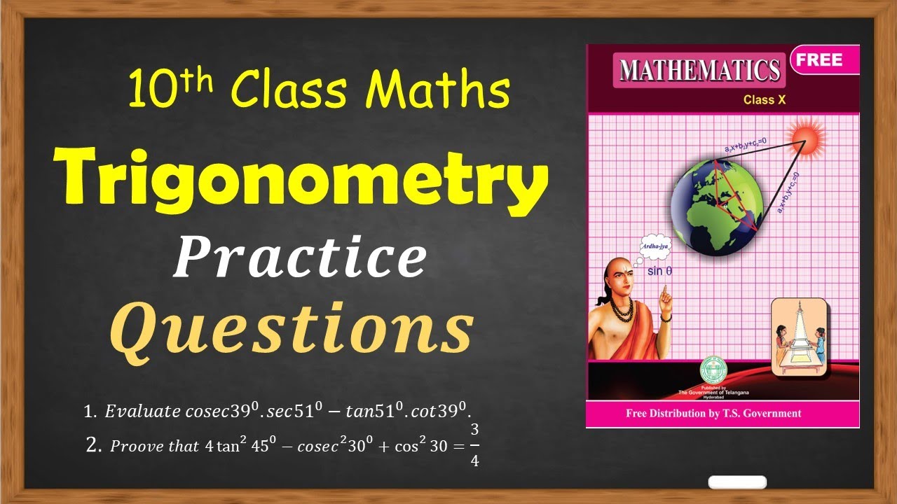 Trigonometry 10th Class Practice Questions || Revision || Trigonometry ...