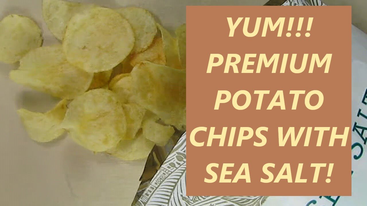 DELICIOUS PREMIUM Sea Salt Potato Chips REVIEW - YouTube