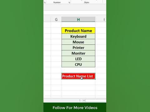 Excel Magic Tricks 1 - YouTube