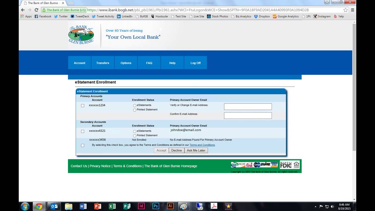 How to Sign up for Internet Banking and eStatements - YouTube