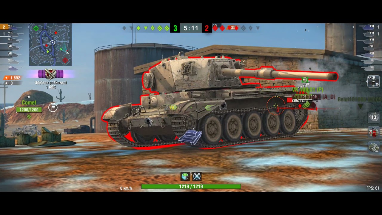 World of Tanks Blitz Kaňon AMX CDA 105 :-) - YouTube