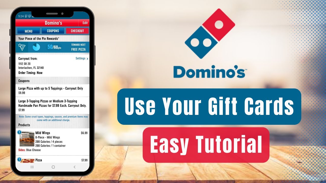 How to Redeem Gift Card on Domino's - YouTube