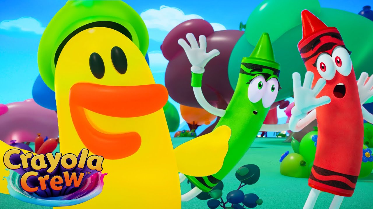 Crayon Adventures in a Balloon Forests with Animals ...