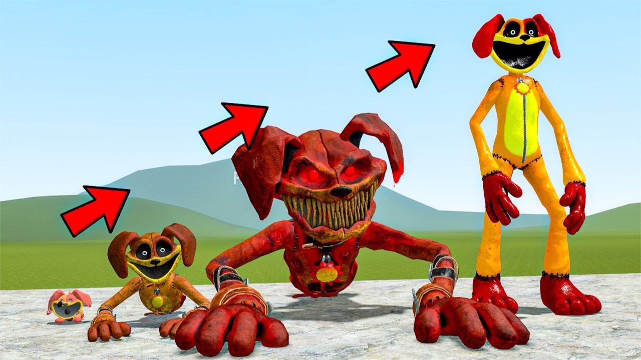 EVOLUTION OF DOGDAY POPPY PLAYTIME CHAPTER 3 IN GARRYS MOD! - YouTube