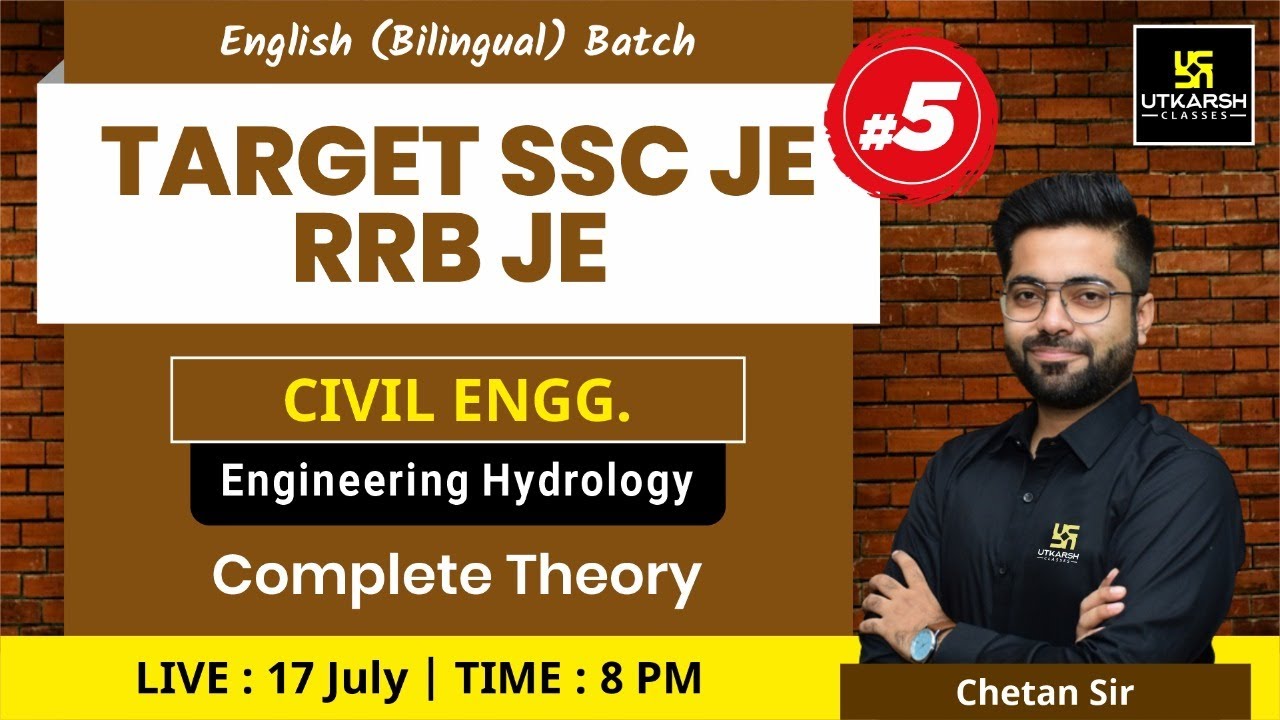 Engineering Hydrology #5| Civil Engg. | English Bilingual Batch |For ...