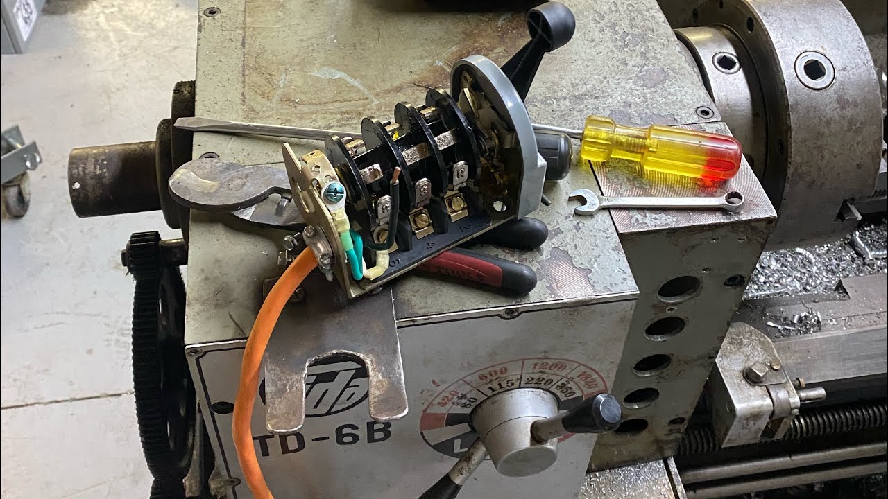 Repowering the Tida lathe from 3 phase to single phase part 4, wiring ...