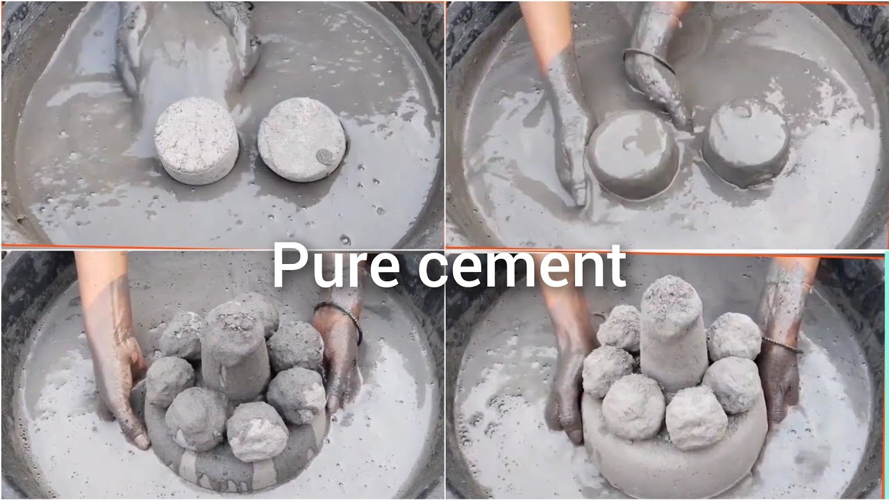 pure cement dipping crumbling peaceful satisfying sound mouthwatering ...