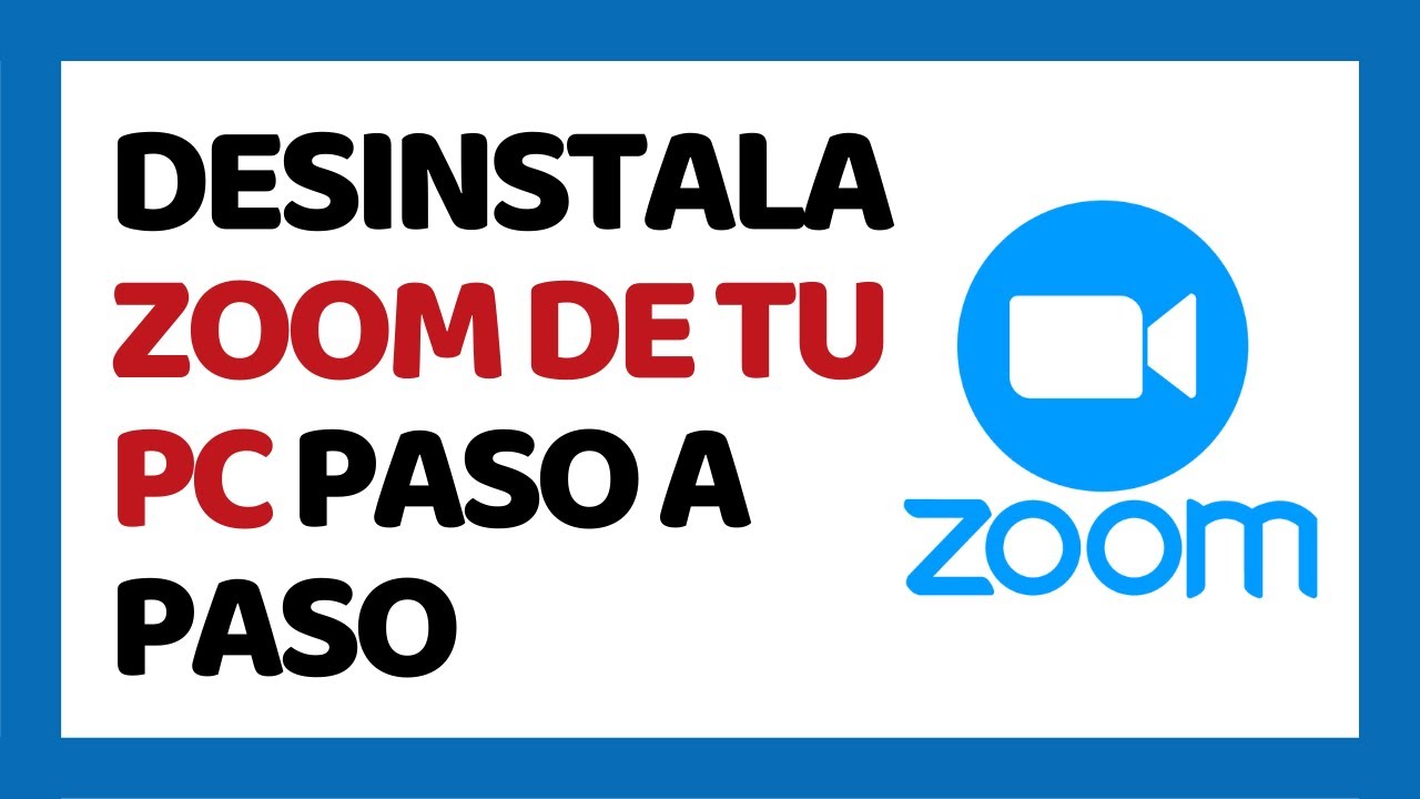 Cómo Desinstalar Zoom de la PC - YouTube
