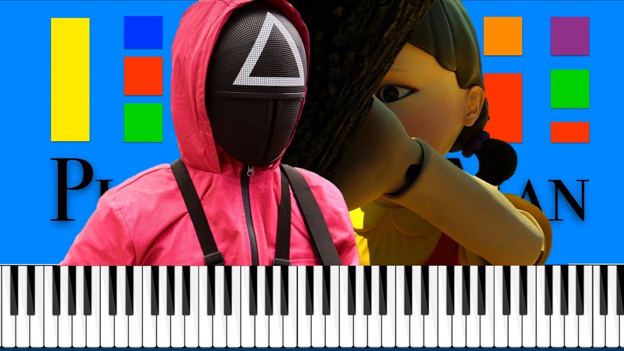 Squid Game Theme Song (Easy) Piano Tutorial 4K - YouTube