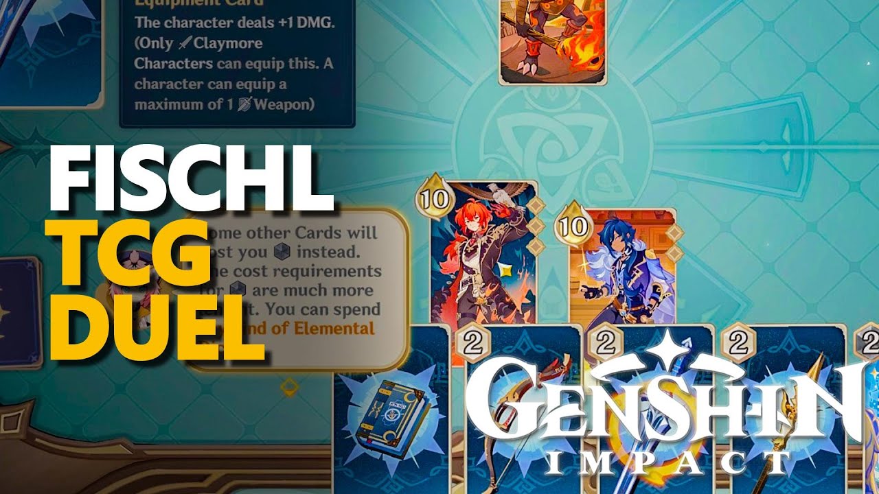 Fischl TCG Battle Card Game Duel Genshin Impact - YouTube