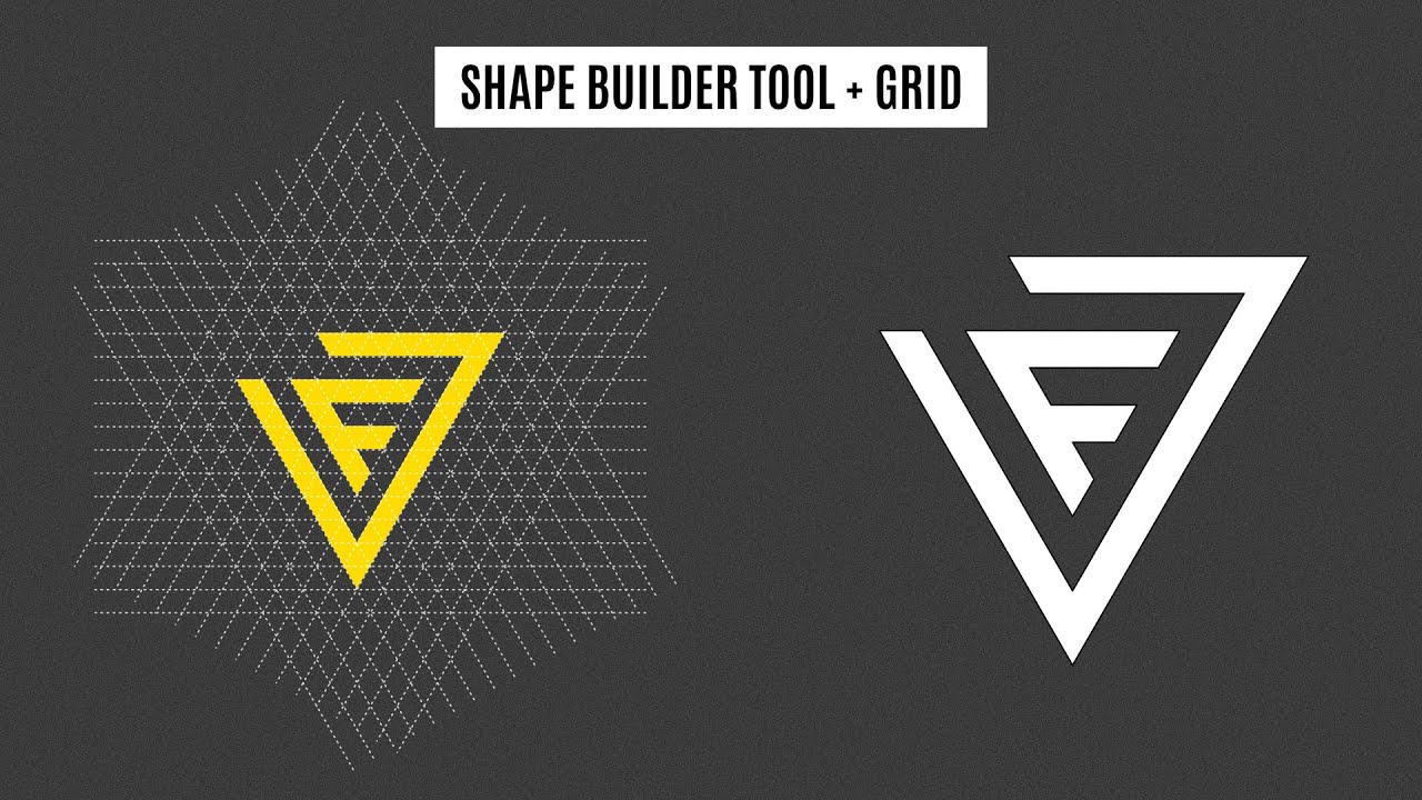 Shape Builder Tool + Grid | Make Logo in Affinity Designer v2 - YouTube