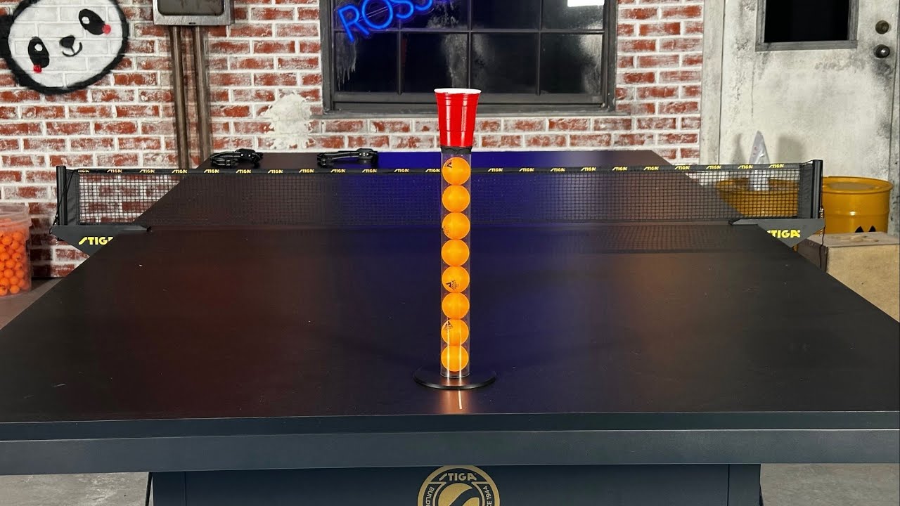 Ping Pong Tower!! - YouTube