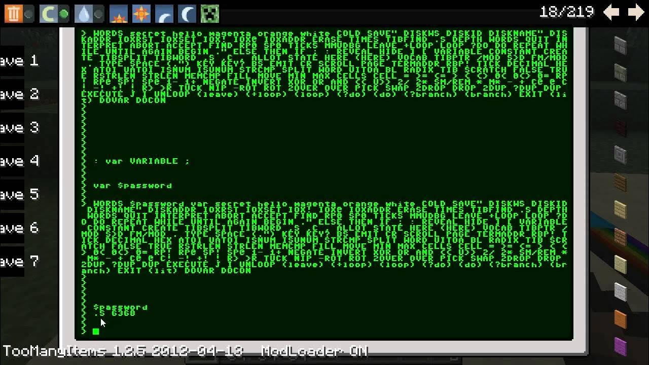 RedPower Control/Computer - Strings/Input/IO/Variables & Stack [Massive Tutorial] - YouTube