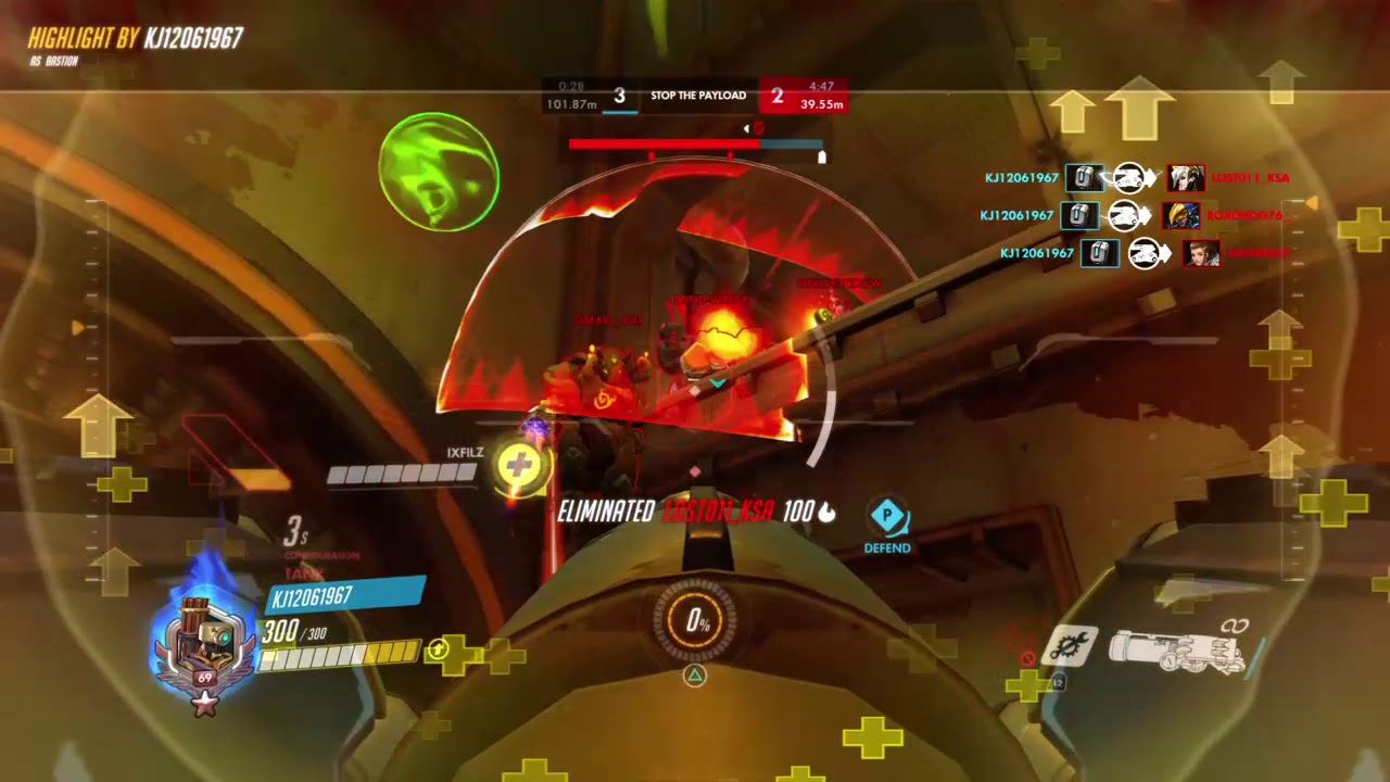 Bastion 1trick 360 _ Overwatch Master Ranked - YouTube