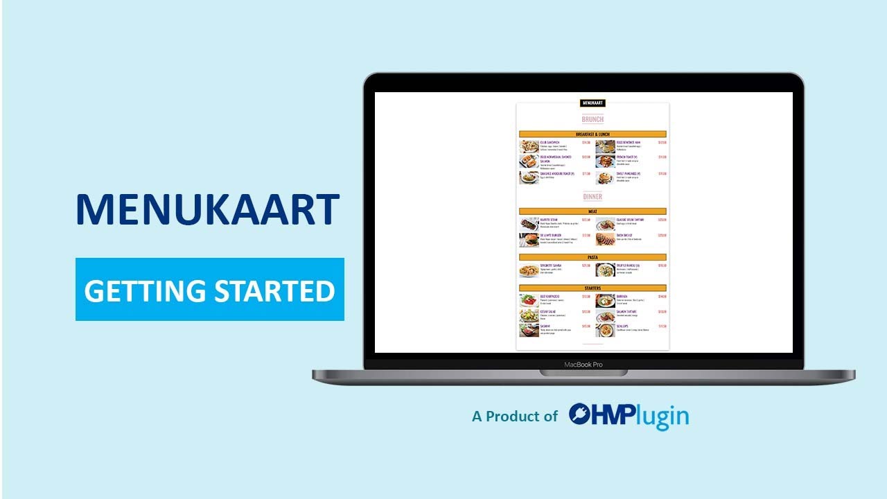 How to display restaurant food menu in your WordPress website - YouTube