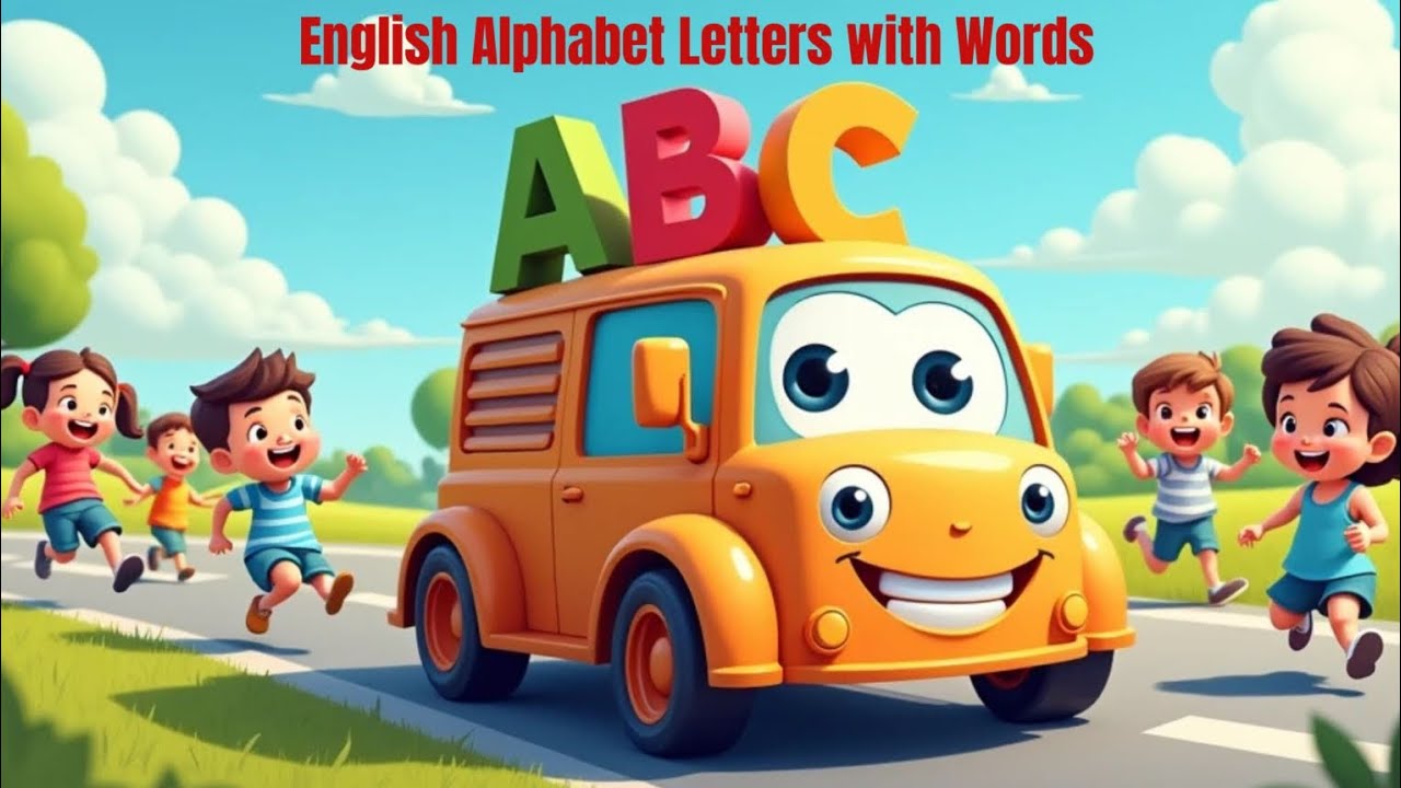 English Alphabet Letters With Words || A to Z Learn with Fun || ABC's ...