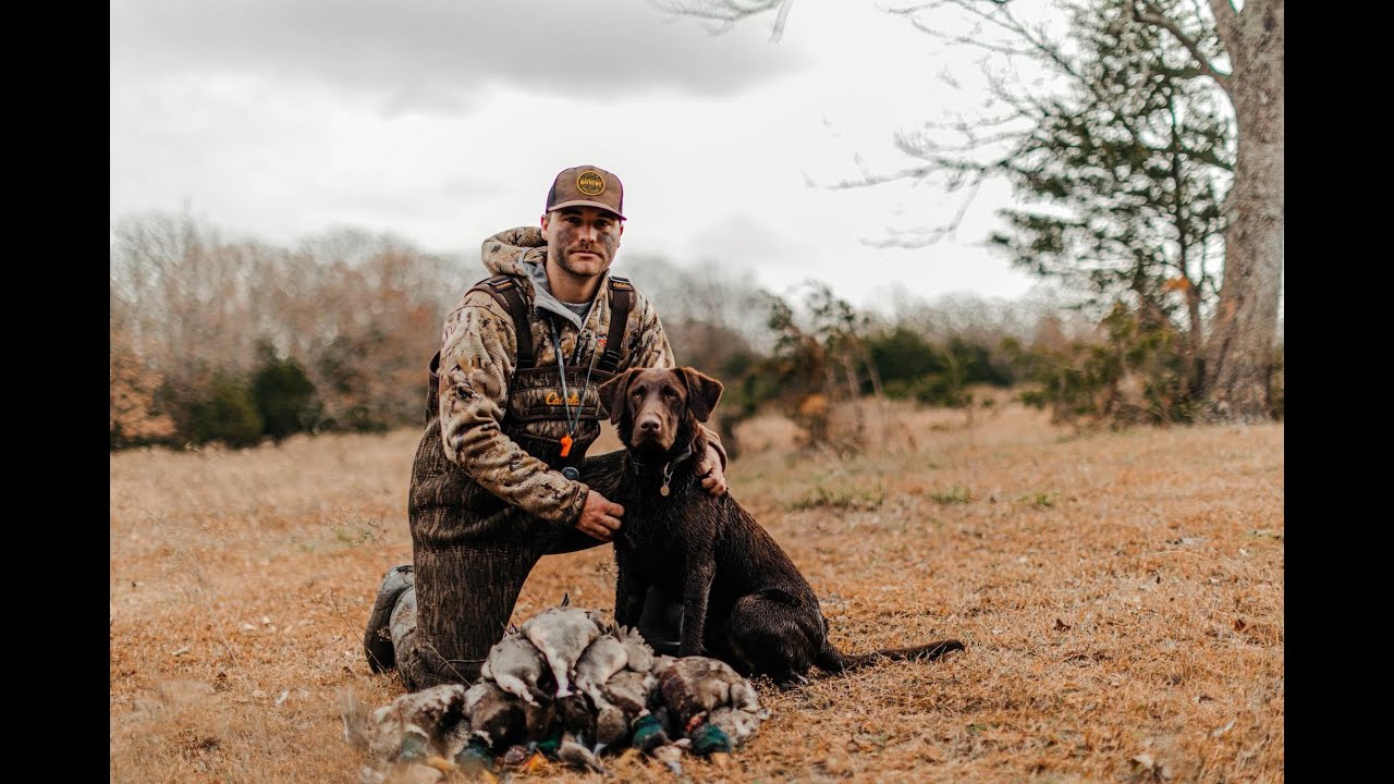 The first of many | Riggs first duck hunt at 9 months old - YouTube